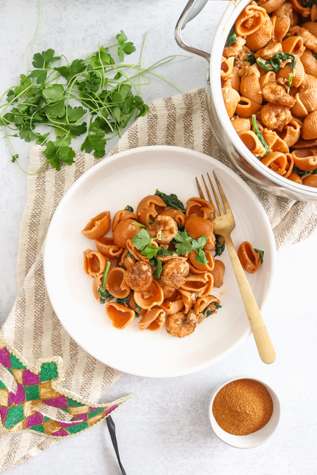 Spicy Cajun Shrimp Lumache - Brunch With The Brittains